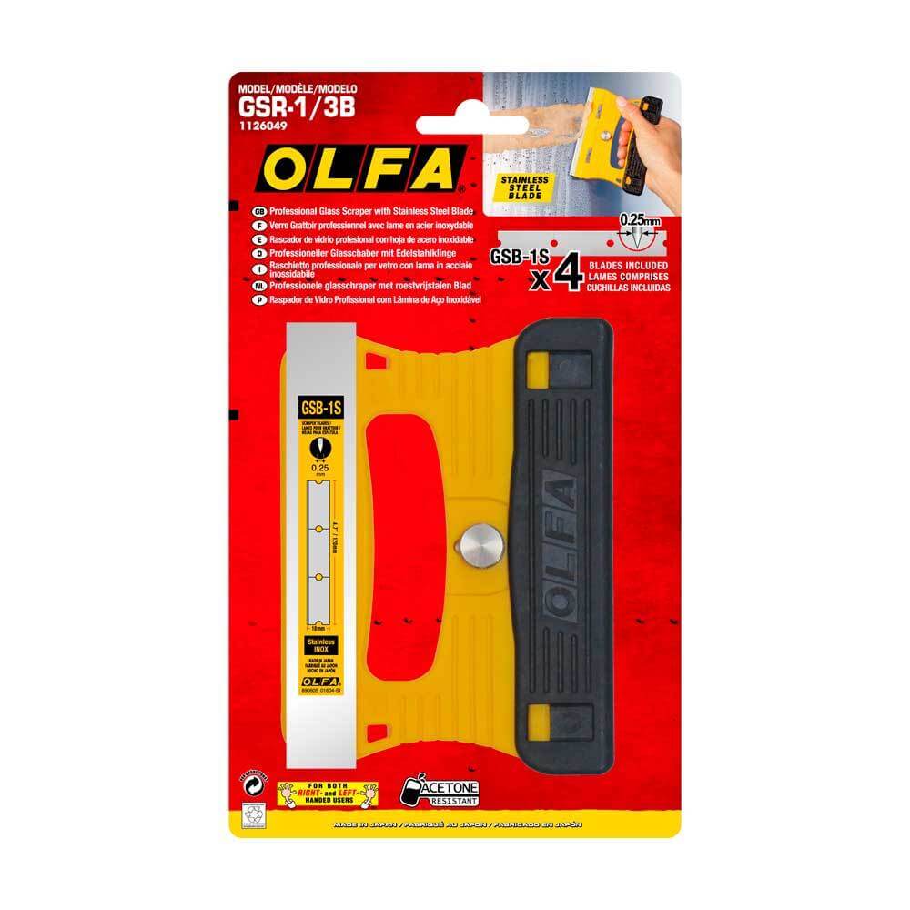 Olfa Glass Scraper 120mm GSR-1/3B for Durable Cleaning – Foliebutikken AS